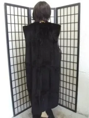 Jackets & Coats | Scrap Black Sheared Rabbit Fur Vest Women Woman Arts ...